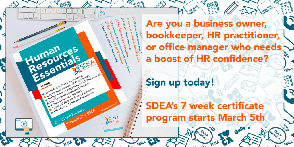 Human Resources Essentials: The Key to Staying Out of Trouble - SDEAHR